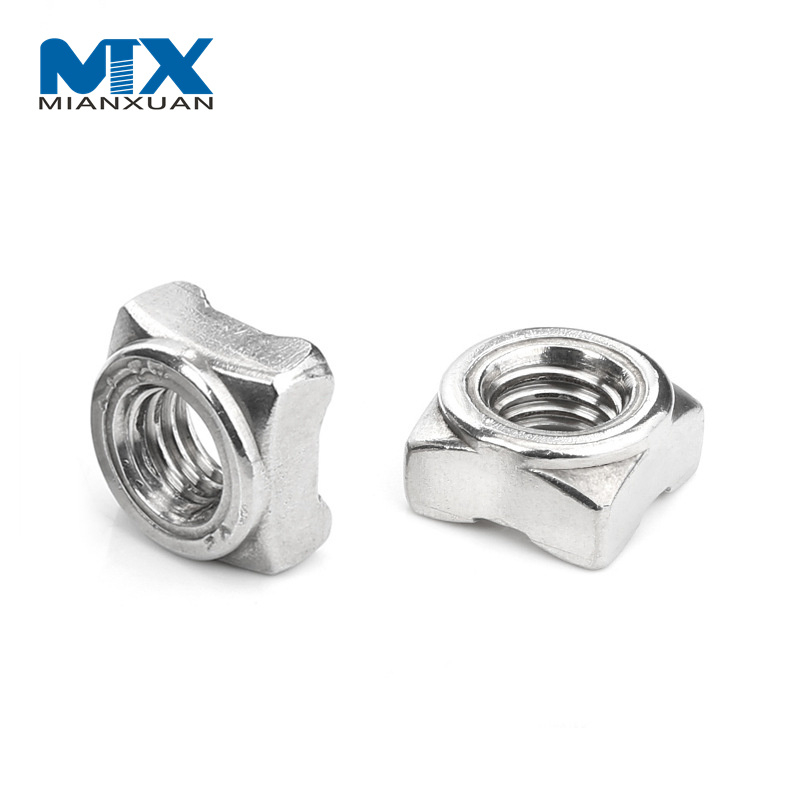 Hot Sale M3 M4 M6 M8 M10 Carbon Steel Hex Spot Weld Nut DIN928 Carbon Steel Stud Welding Nuts