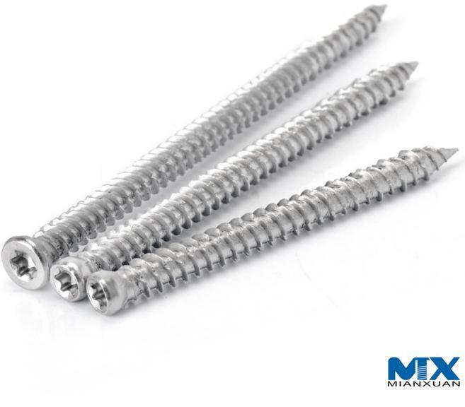 Flat Countersunk Head Torx Concrete Screws with Ribs