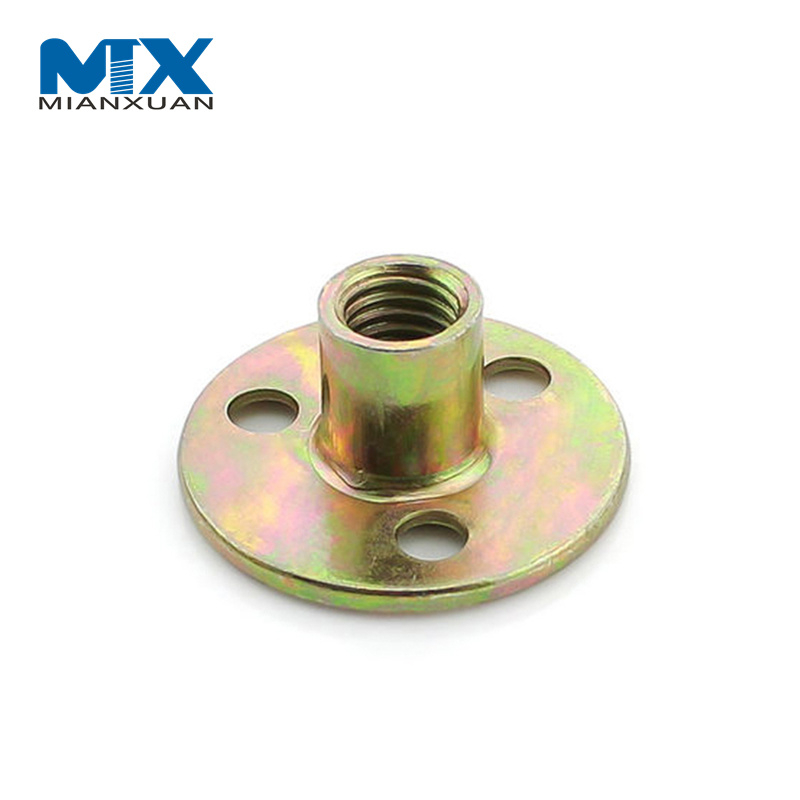 Stainless Steel Roll in Spring Loaded 3 Holes Lock T-Slot Tee Nut