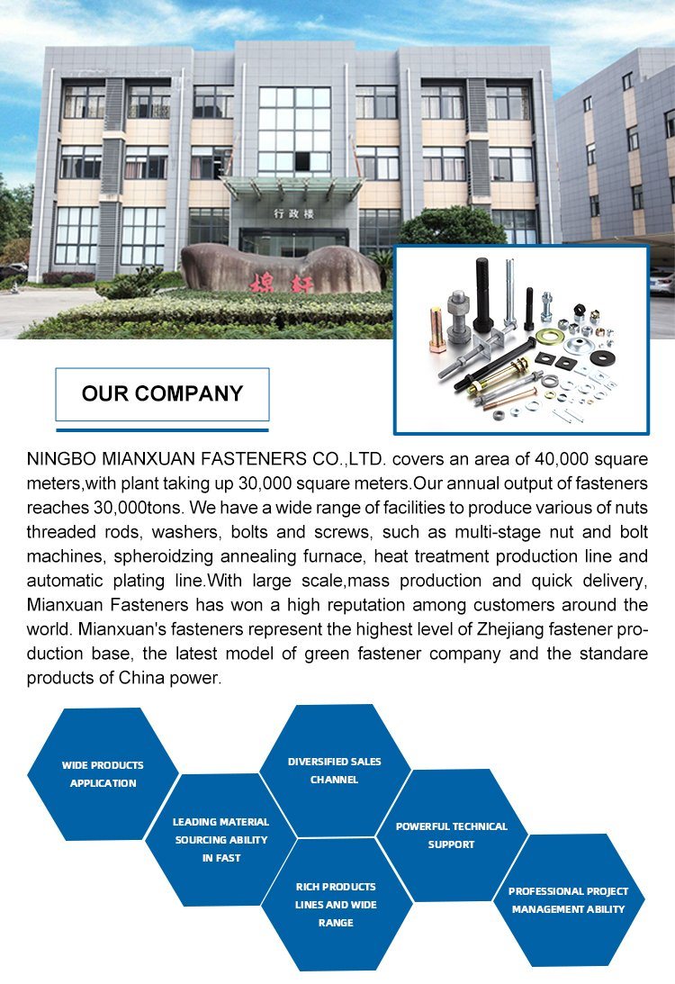 Heavy Bolts Structural DIN 933 / A325m 8s ASTM A325 Full Threaded Hex Bolt