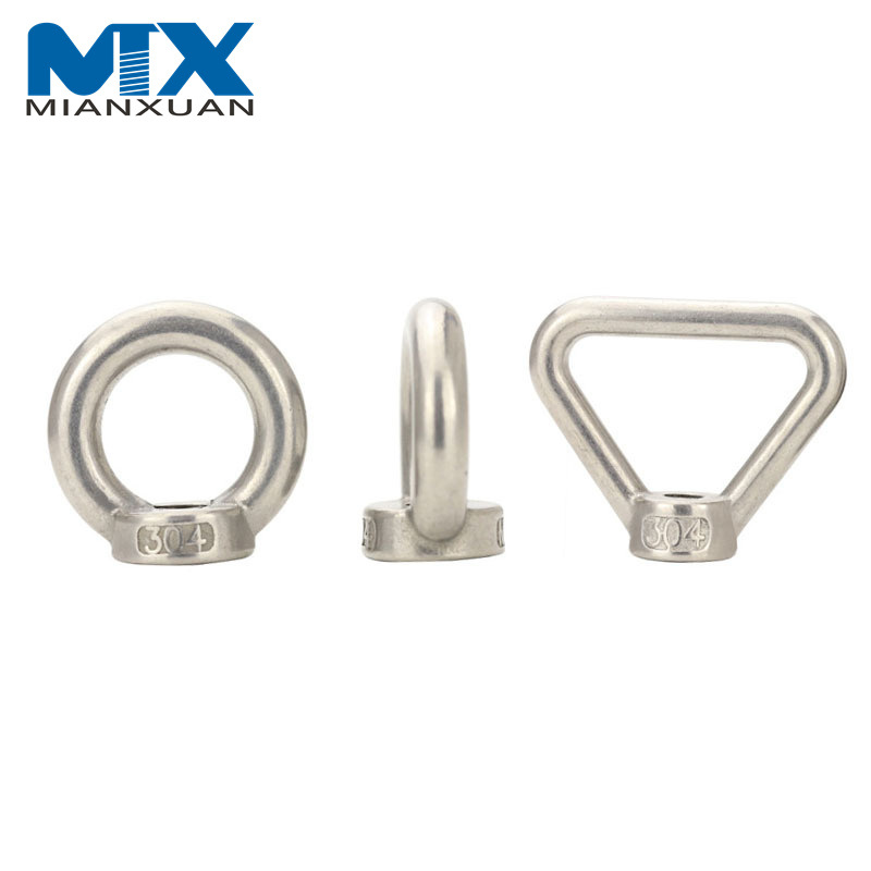 M12 A4 MARINE GRADE STAINLESS STEEL LIFTING EYE NUTS FEMALE EYE BOLTS