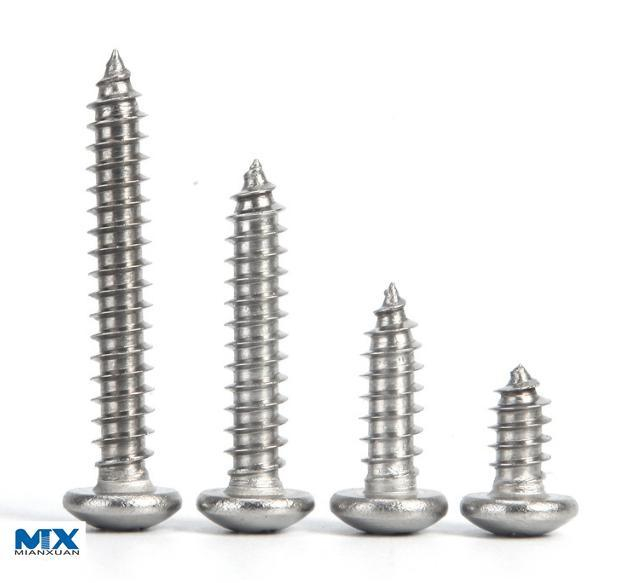 Stainless Steel pH Recessed Round Head Tapping Screws